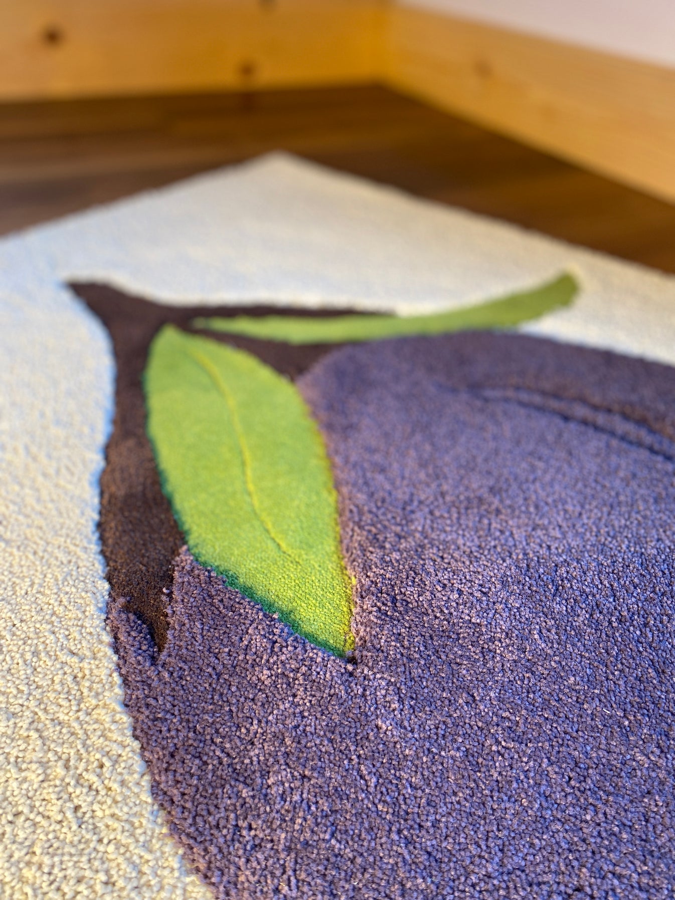 Eggplant Area Rug | Unique Area Rug | InRugCo Studio & Gift Shop