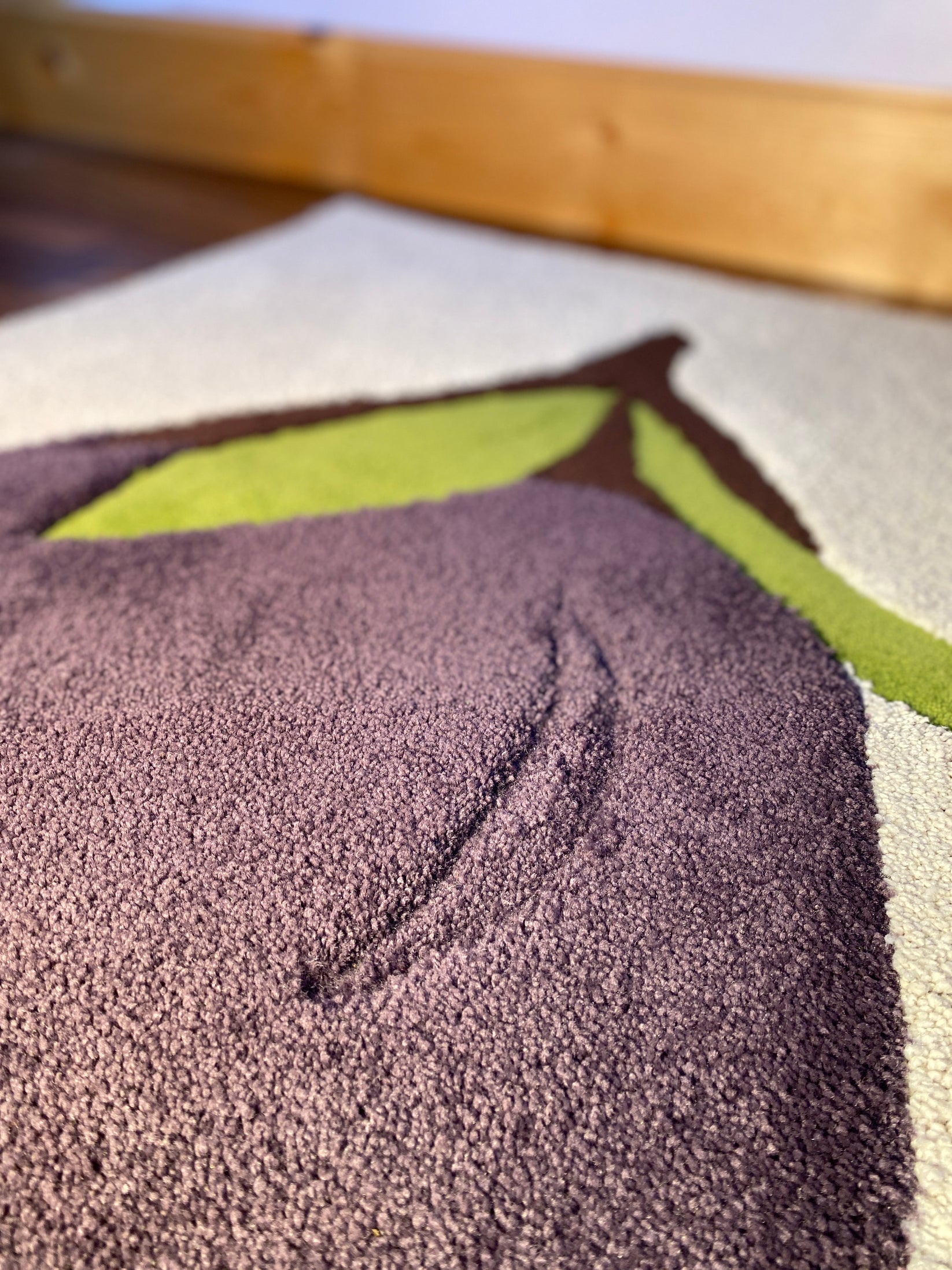Eggplant Area Rug | Unique Area Rug | InRugCo Studio & Gift Shop