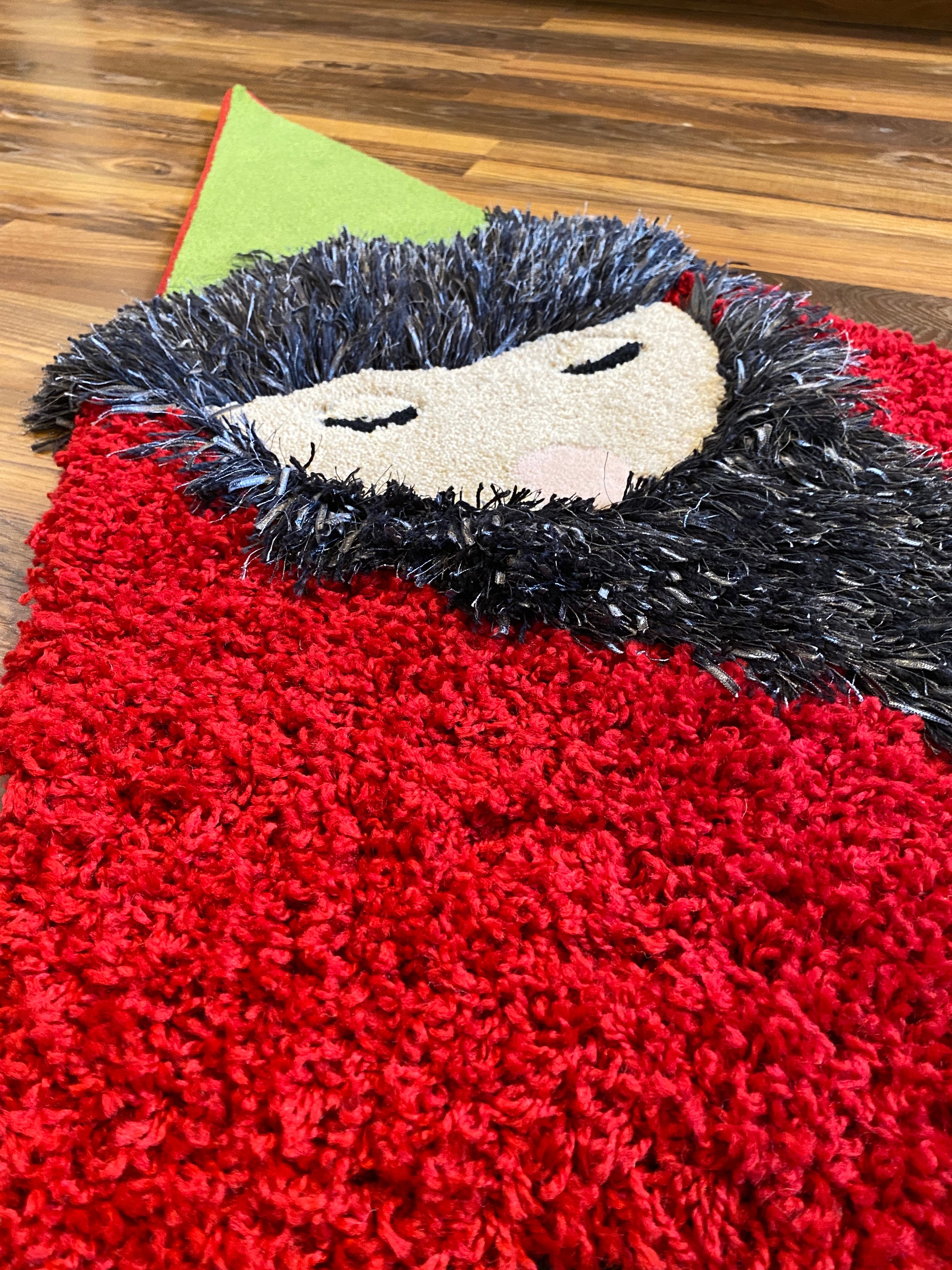 Santa Gnome Area Rug | Unique Holiday Rug | InRugCo Indiana Rug ...