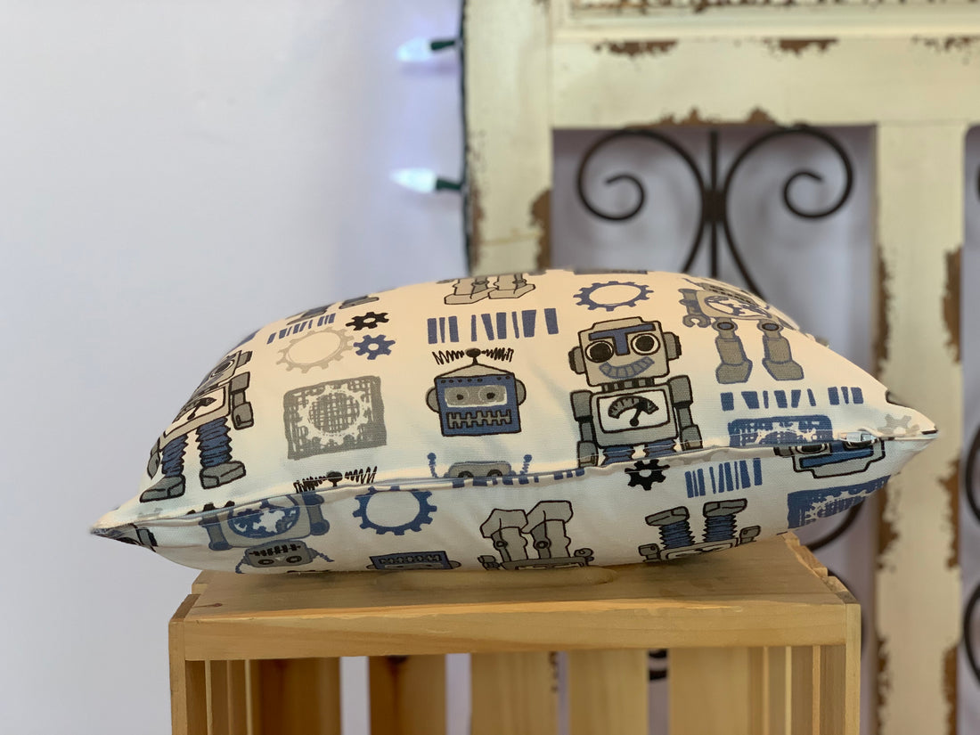 Lumbar Pillow | Robot Throw Pillow Covers | InRugCo – InRugCo Studio ...