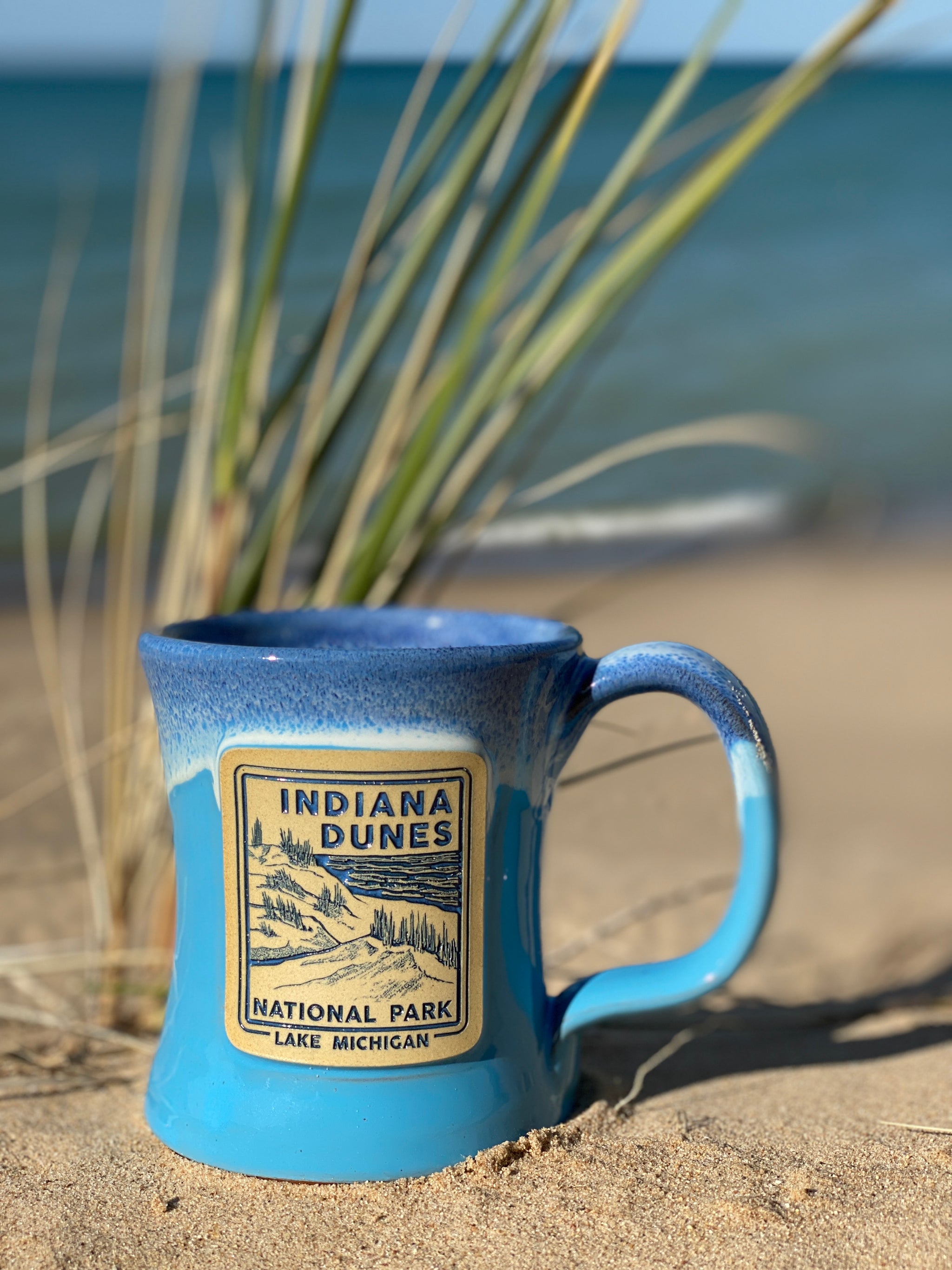 Indiana Dunes National Park Coffee Mug | Lake Michigan Blue | InRugCo ...
