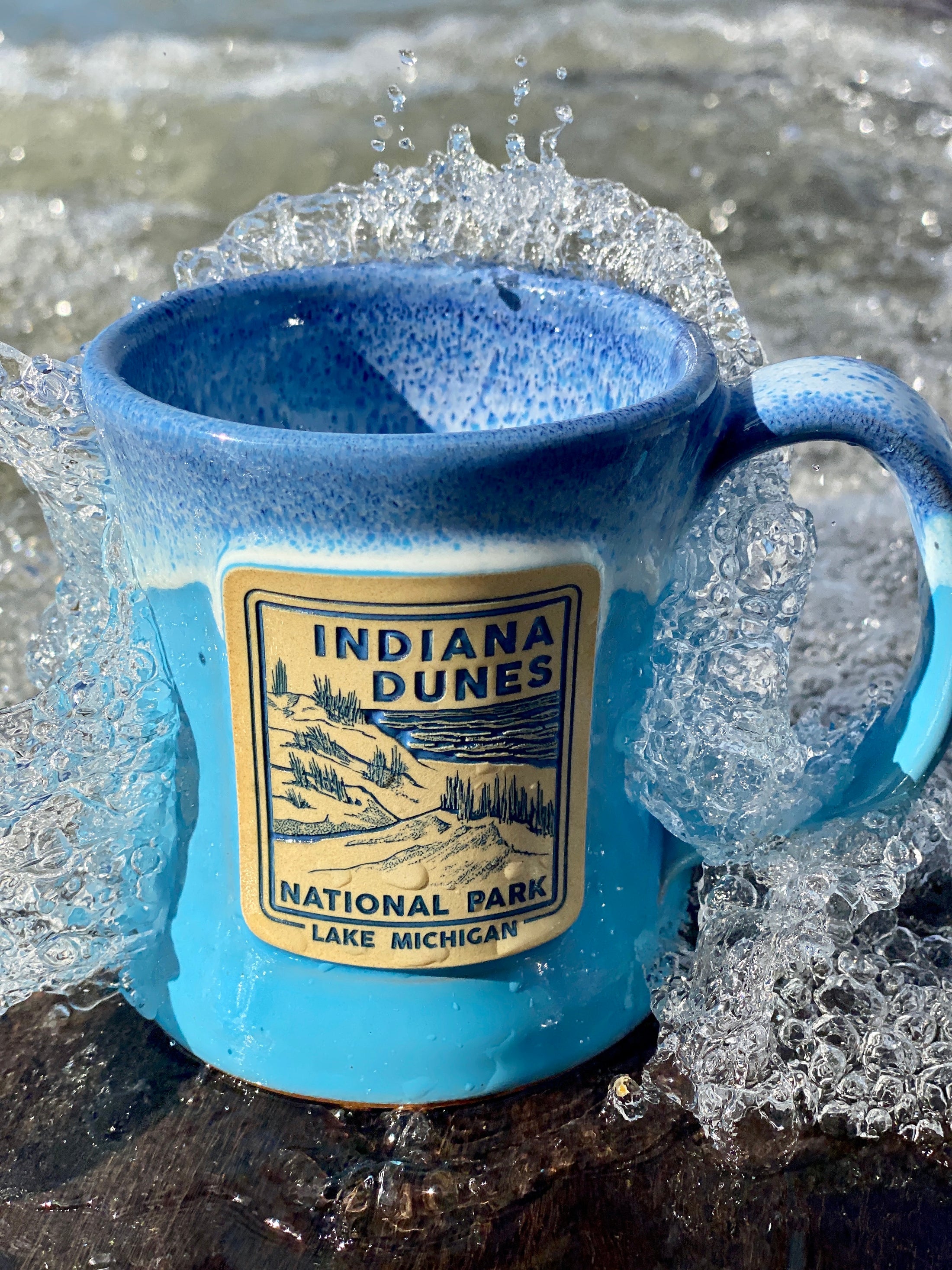 Indiana Dunes National Park Coffee Mug | Lake Michigan Blue | InRugCo ...