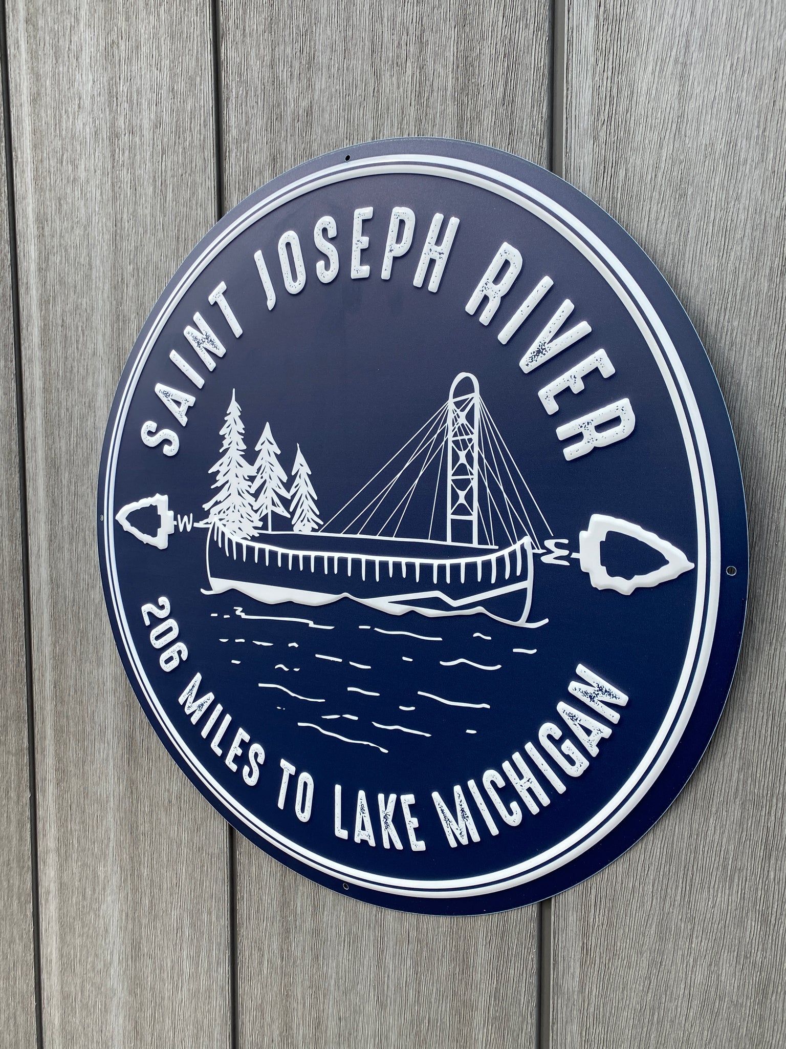 Load image into Gallery viewer, Saint Joseph River metal tacker