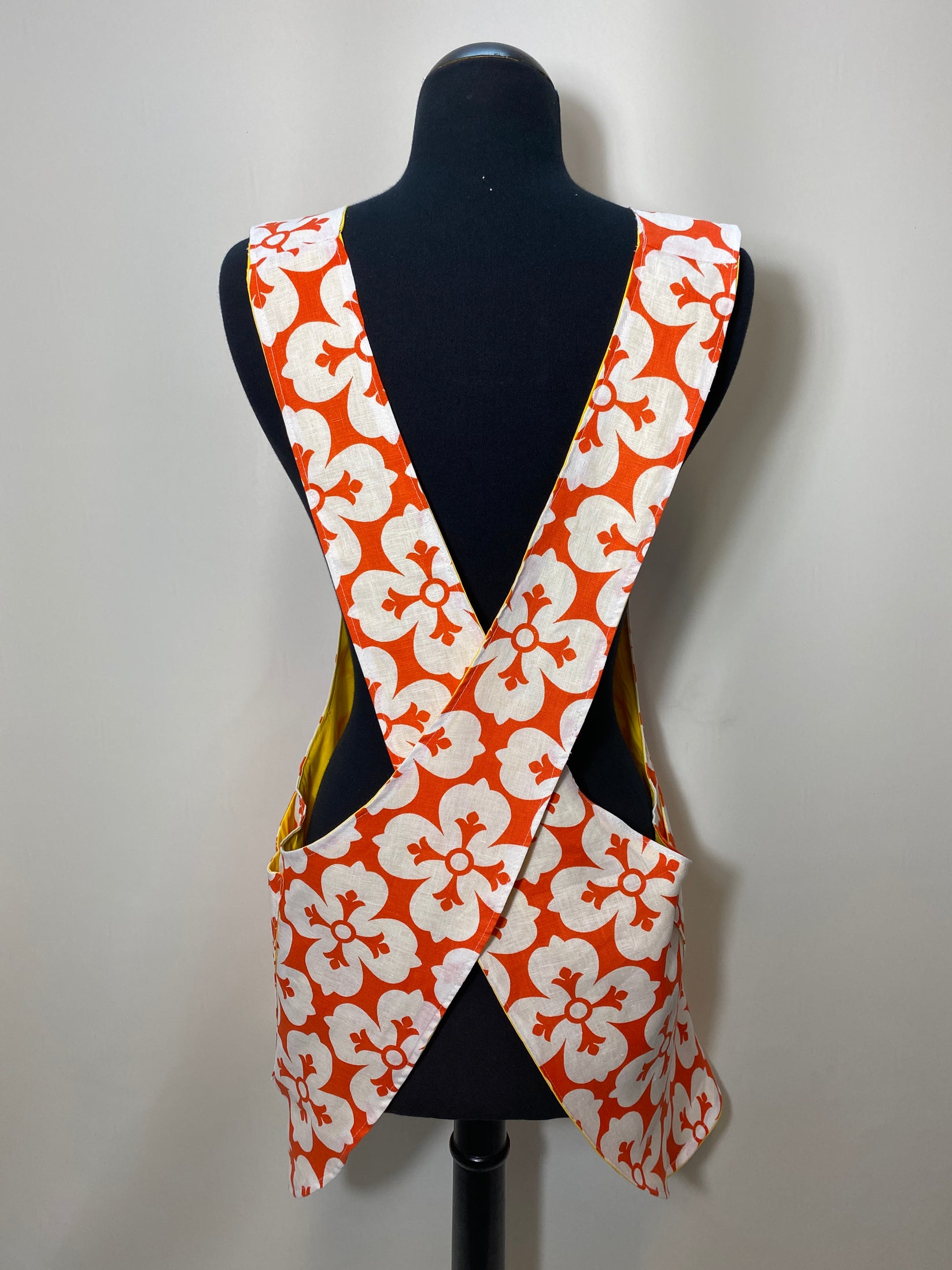 Women's Apron | Orange Celtic Slip-On Apron | InRugCo – InRugCo Studio ...